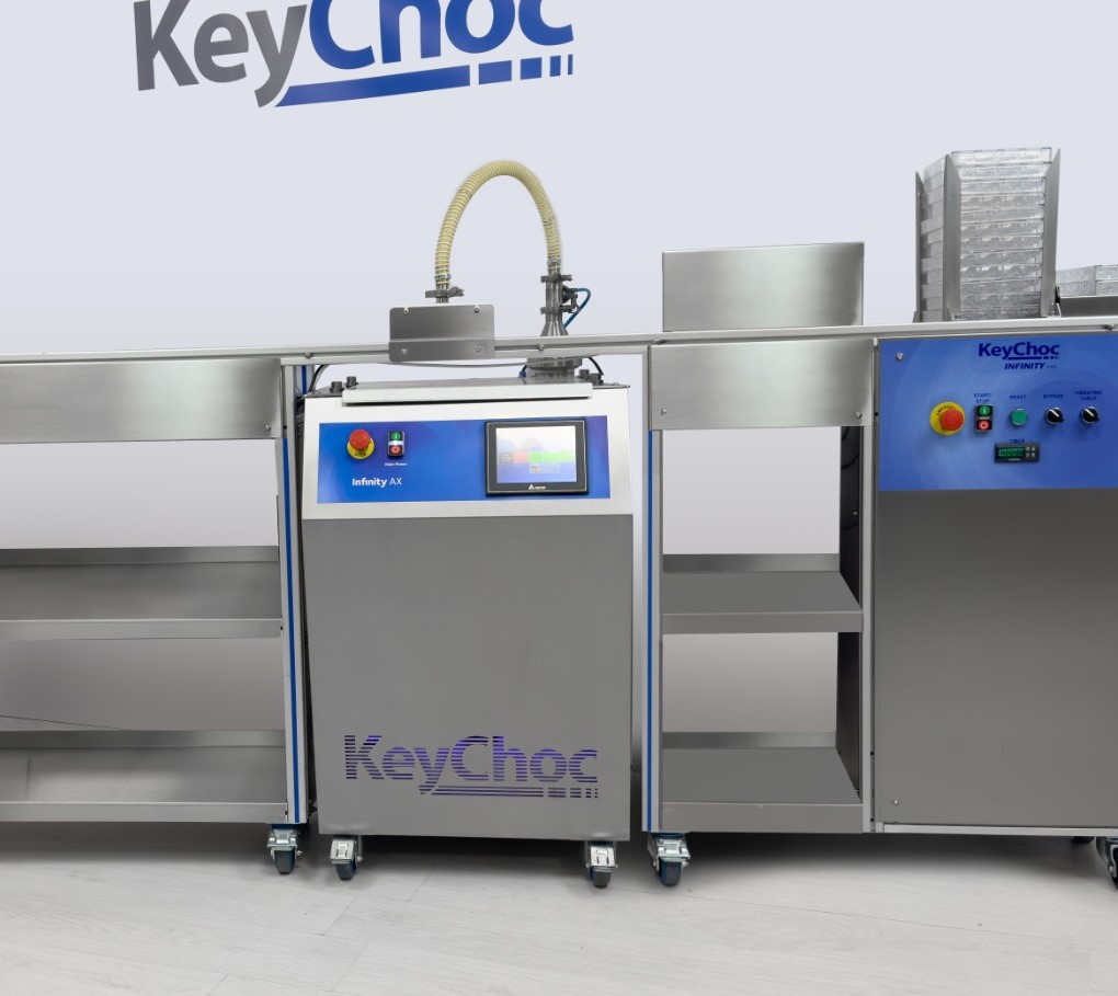 INFINITY AML-2A Automatic Solid Chocolate Moulding Line | KeyChoc Ltd