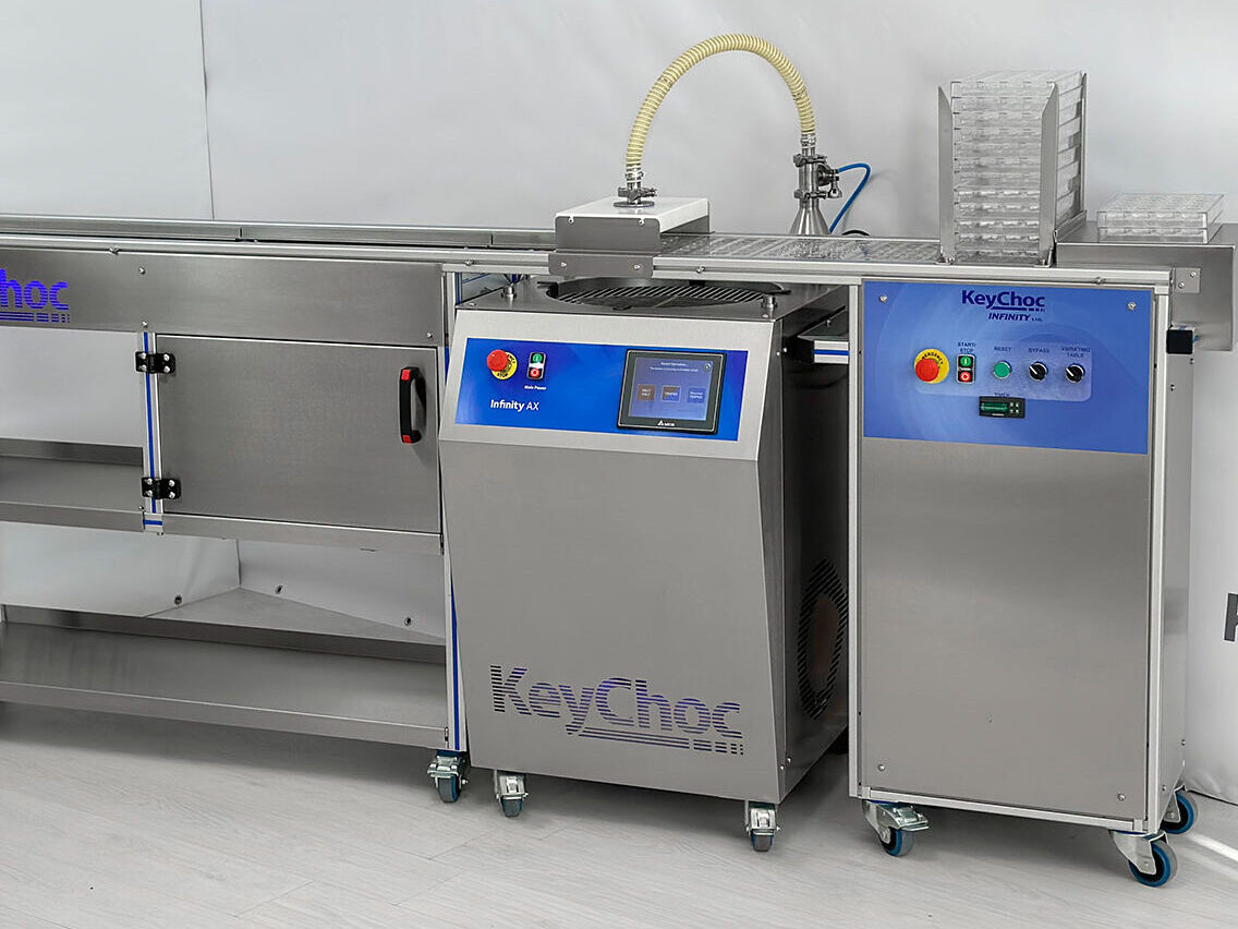 INFINITY AML-1 Automatic Solid Chocolate Moulding Line | KeyChoc Ltd